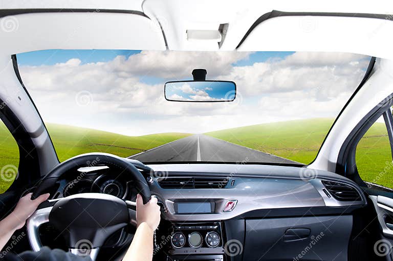 Drive a car stock photo. Image of cloudy, road, transportation - 24455916