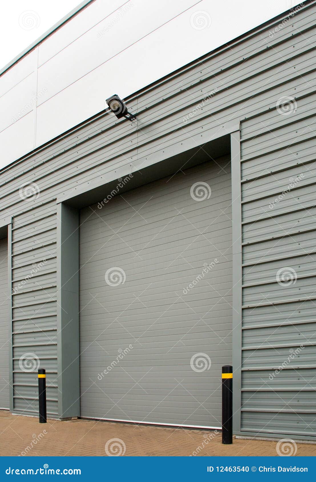Drive in door stock photo. Image of industrial, doors - 12463540