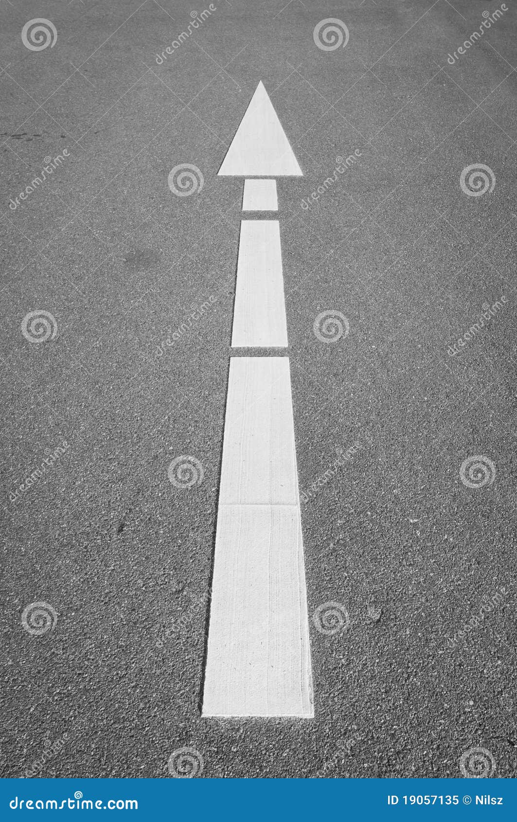 Drive here road mark arrow stock image. Image of marking - 19057135