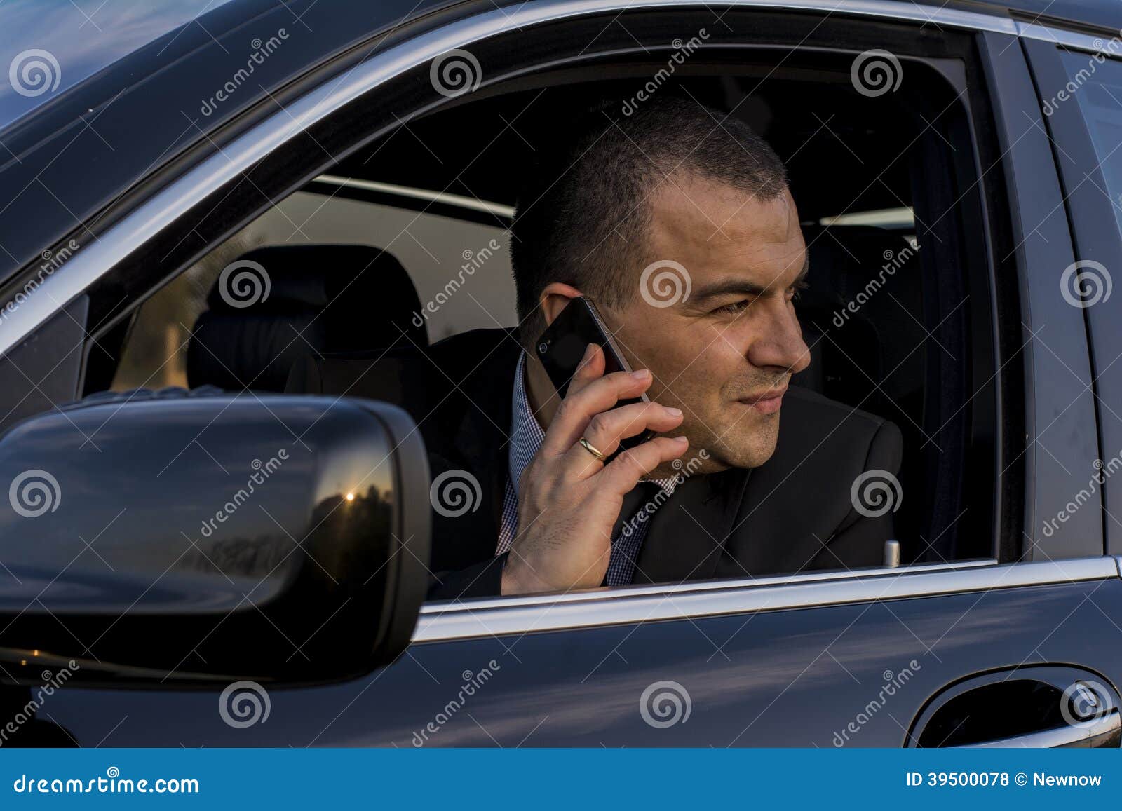 Drive on the Phoner Looking Out of Window Stock Photo - Image of ...