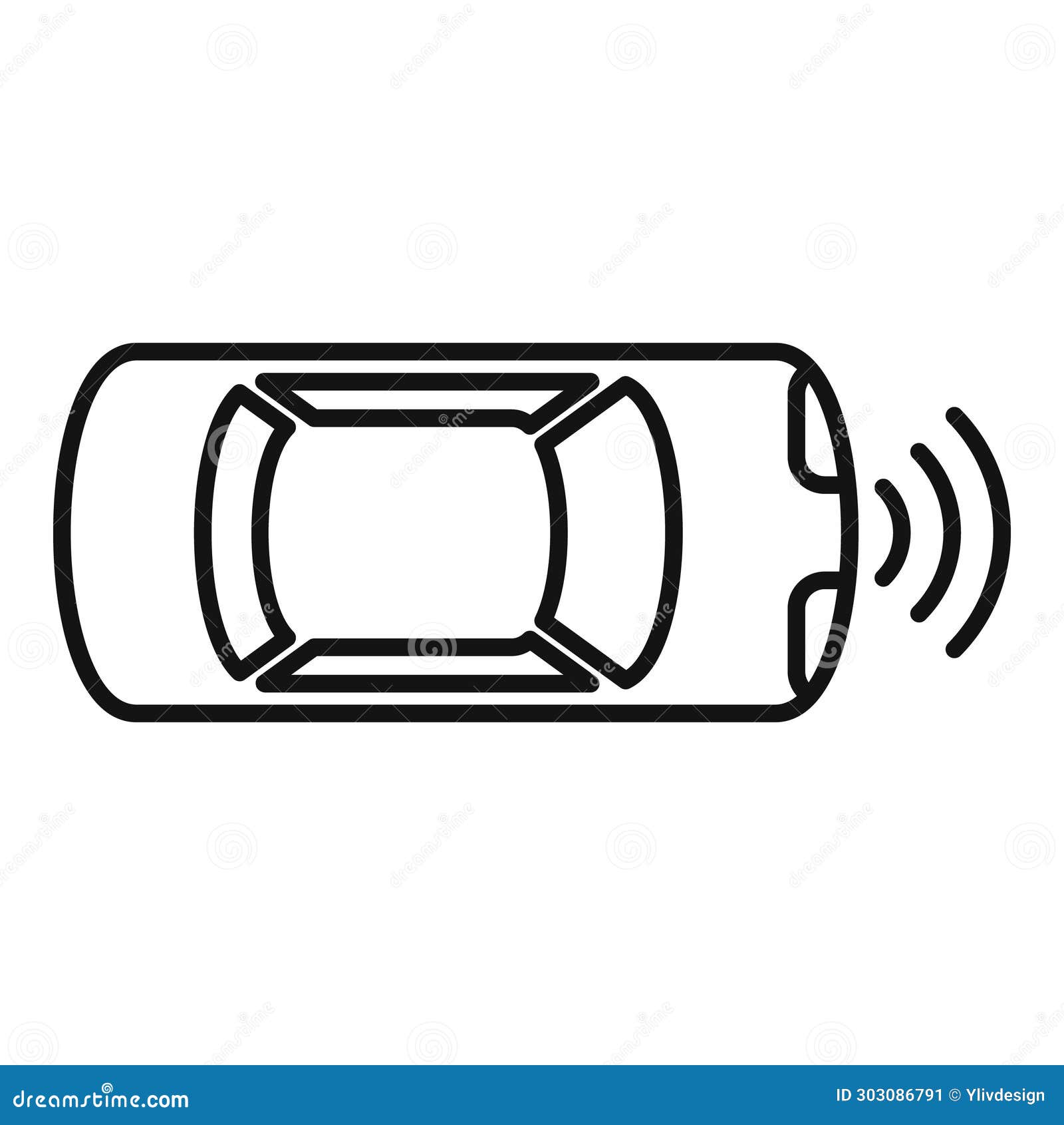 Drive Safe And Stay Alive Icon Or Symbol - Safe Driving Concept Vector ...