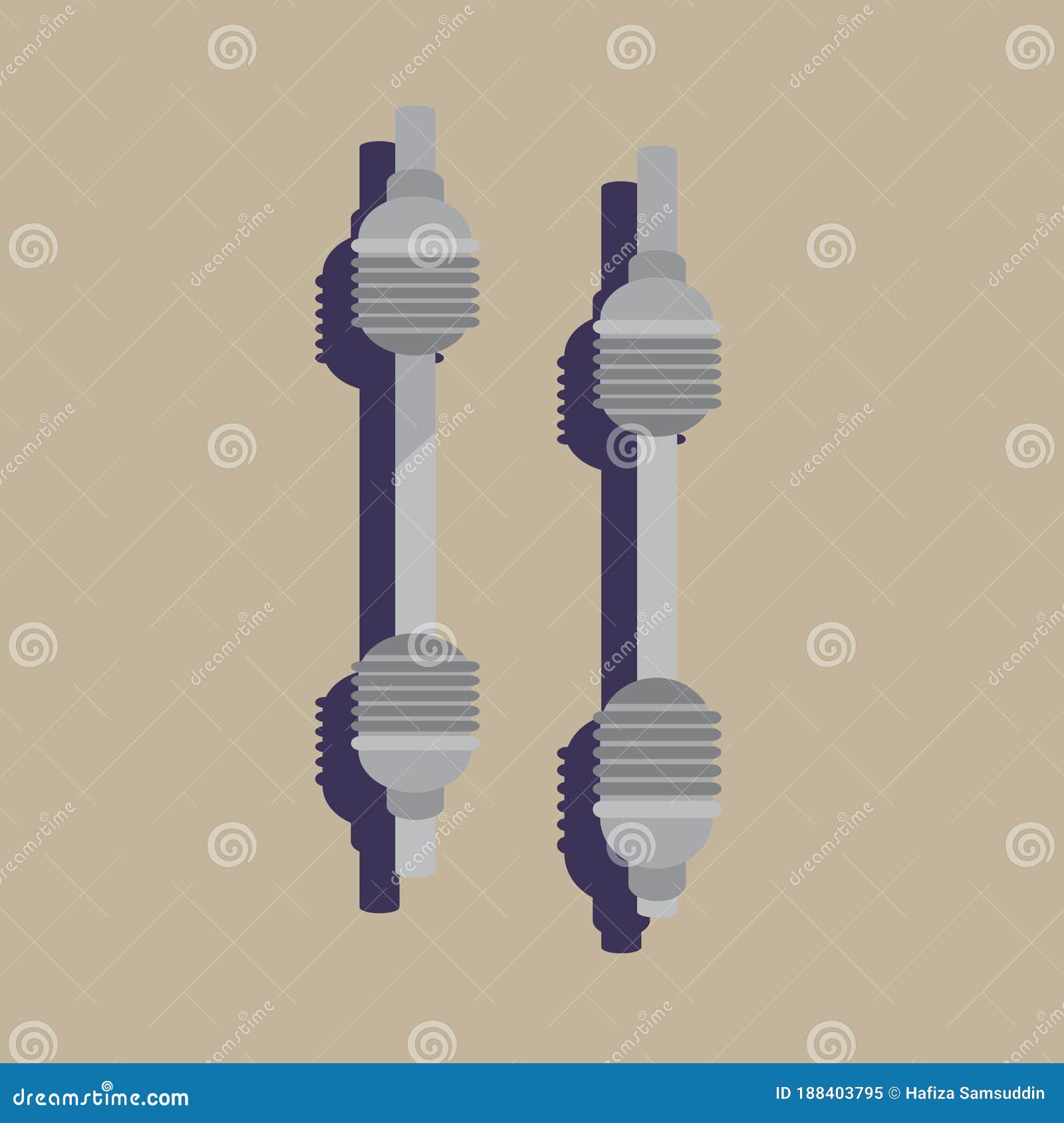 Drive Shaft. Vector Illustration Decorative Design Stock Vector ...