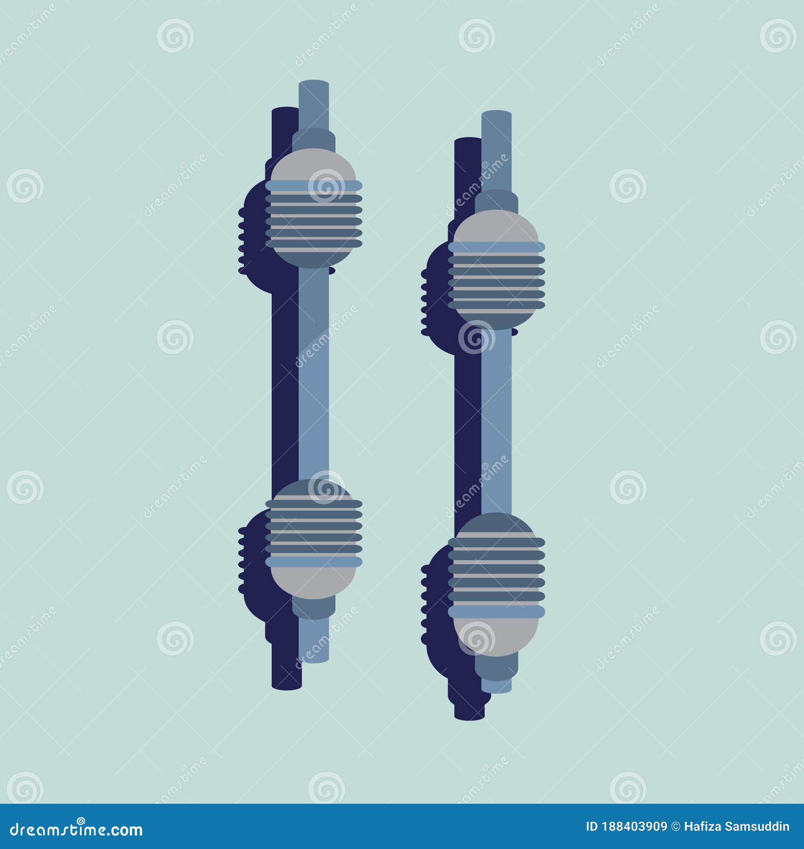 Drive Shaft. Vector Illustration Decorative Design Stock Vector ...