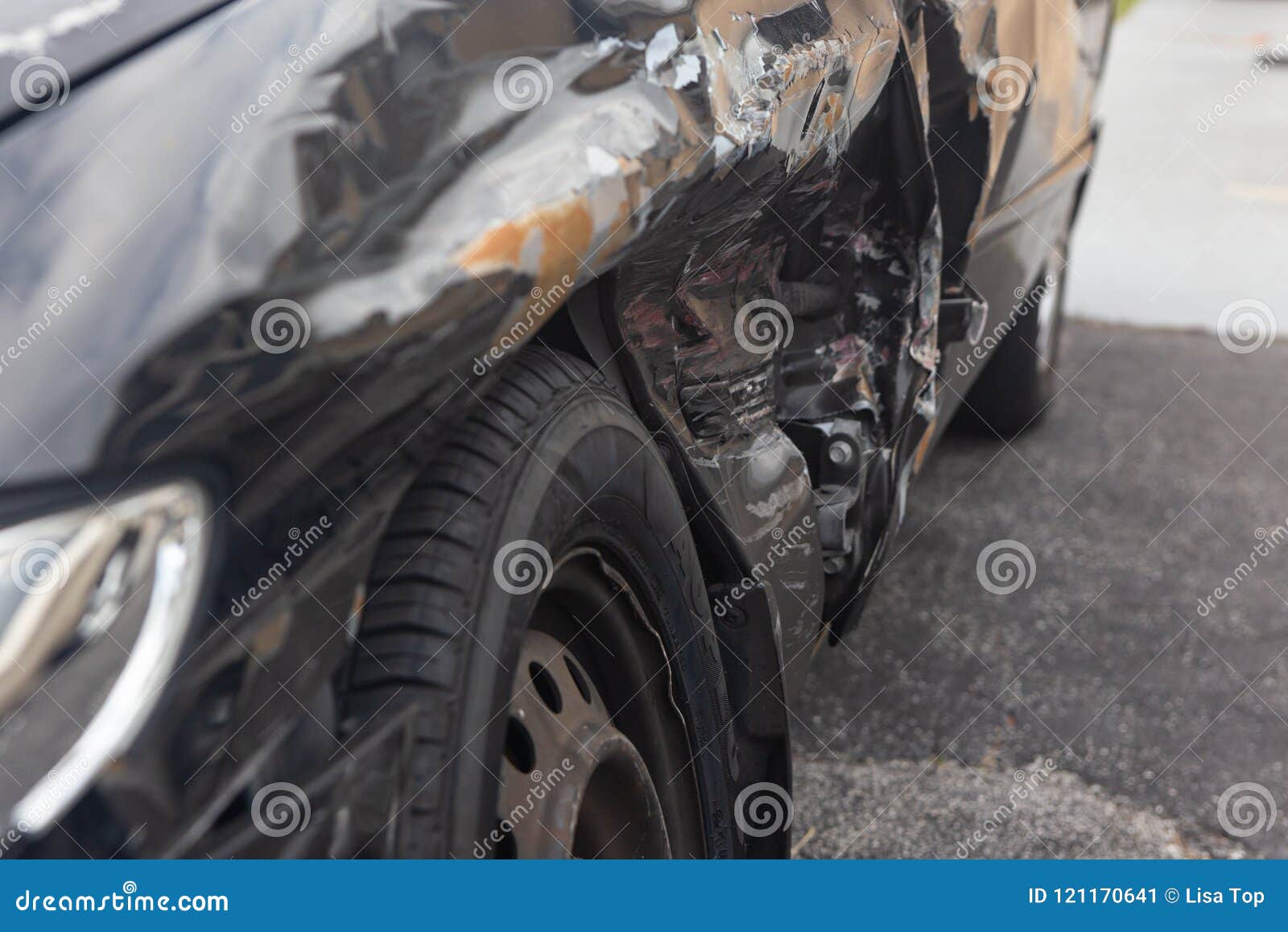 Driver Side Accident Damage Stock Image - Image of fault, insurance ...