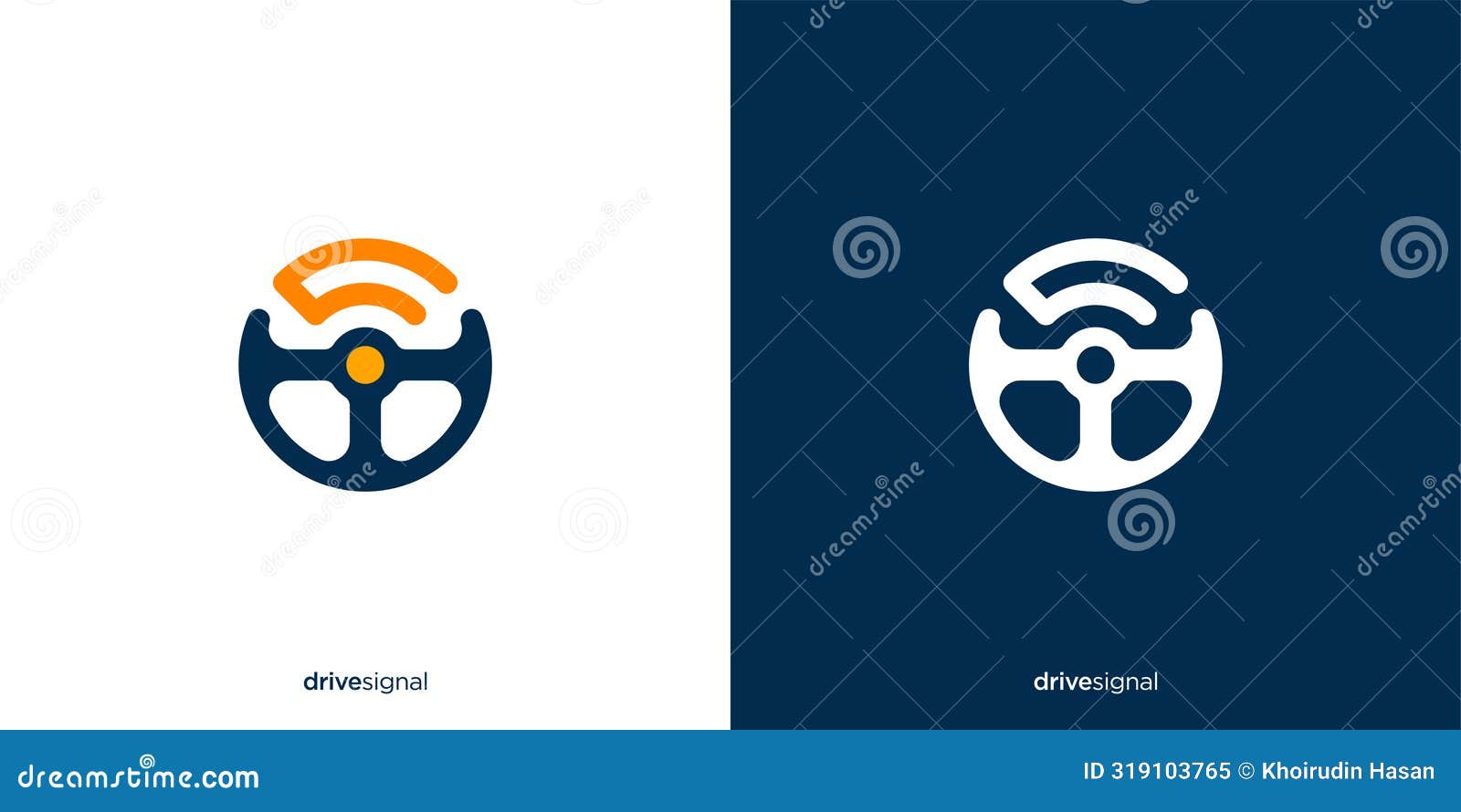 Simple Drive Signal Logo Design Template. Stock Vector - Illustration ...