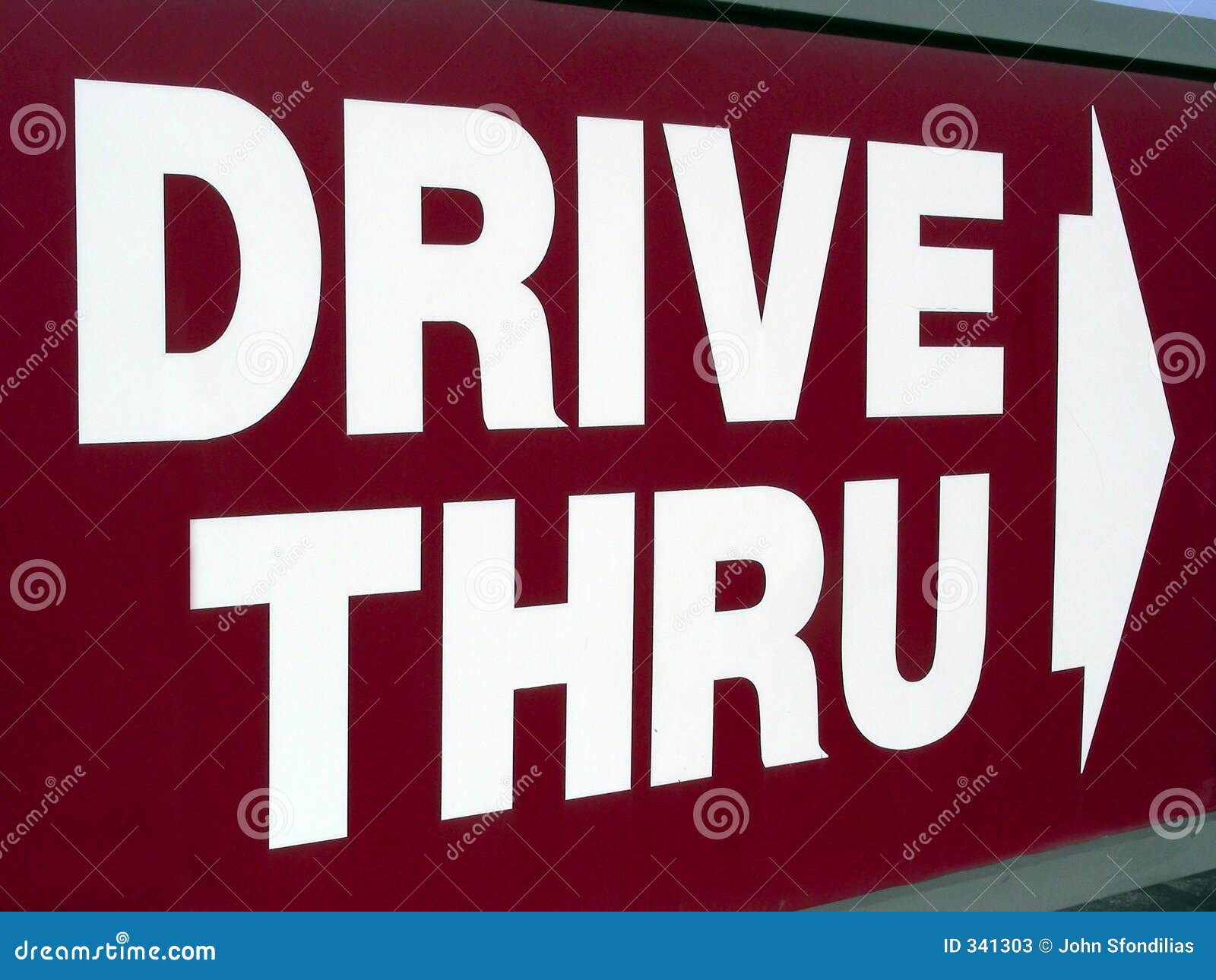 Drive Thru Road Sign Royalty-Free Stock Photography | CartoonDealer.com ...