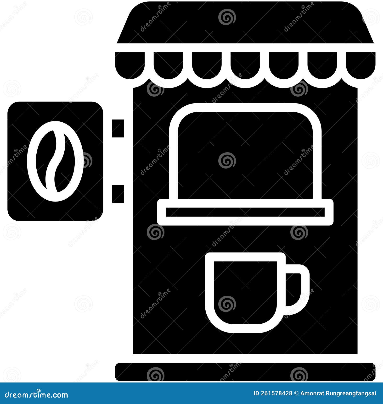 Drive-thru Coffee Icon, Coffee Shop Related Vector Stock Vector ...