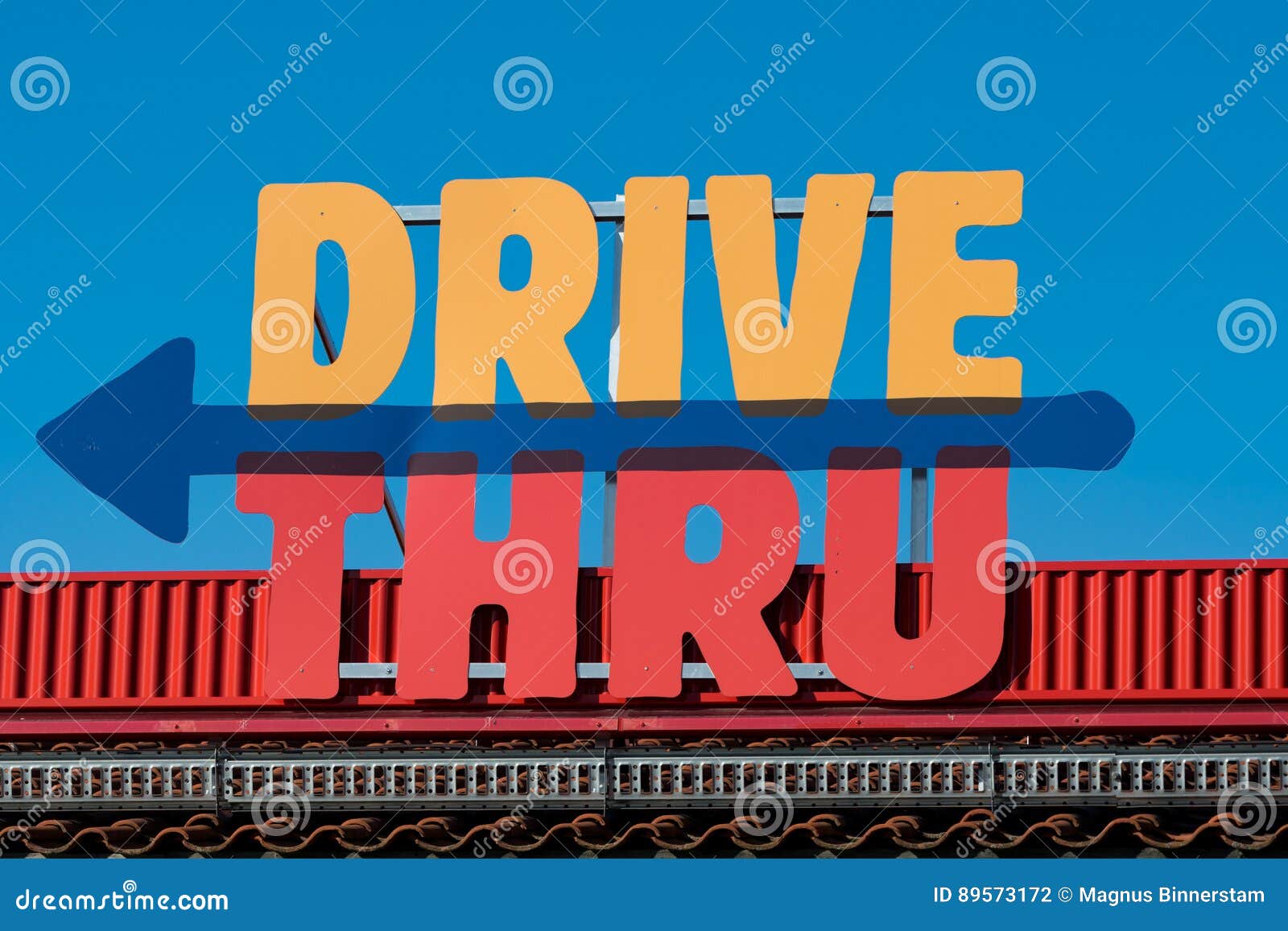 Drive thru stock photo. Image of fast, sign, meal, drive - 89573172