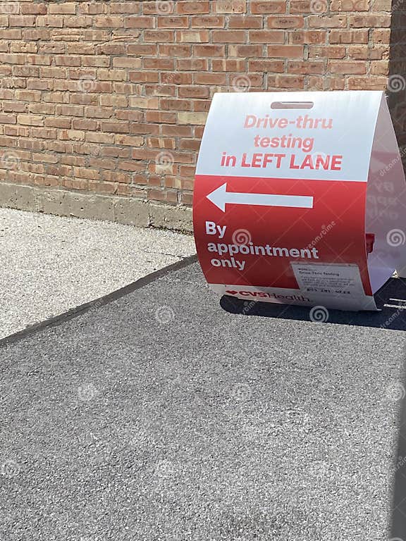 Drive-thru COVID-19 Testing at CVS Editorial Photography - Image of ...