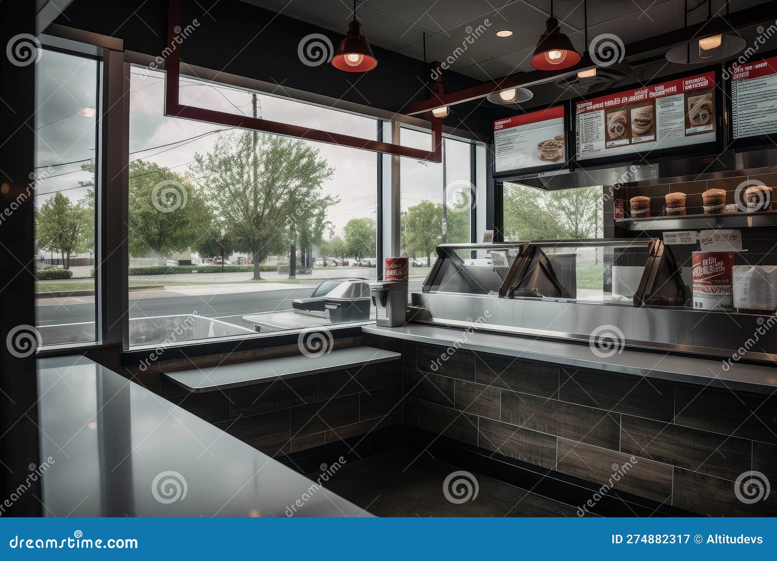Drive-thru with a View of the Kitchen, Where Customers Can See Their ...