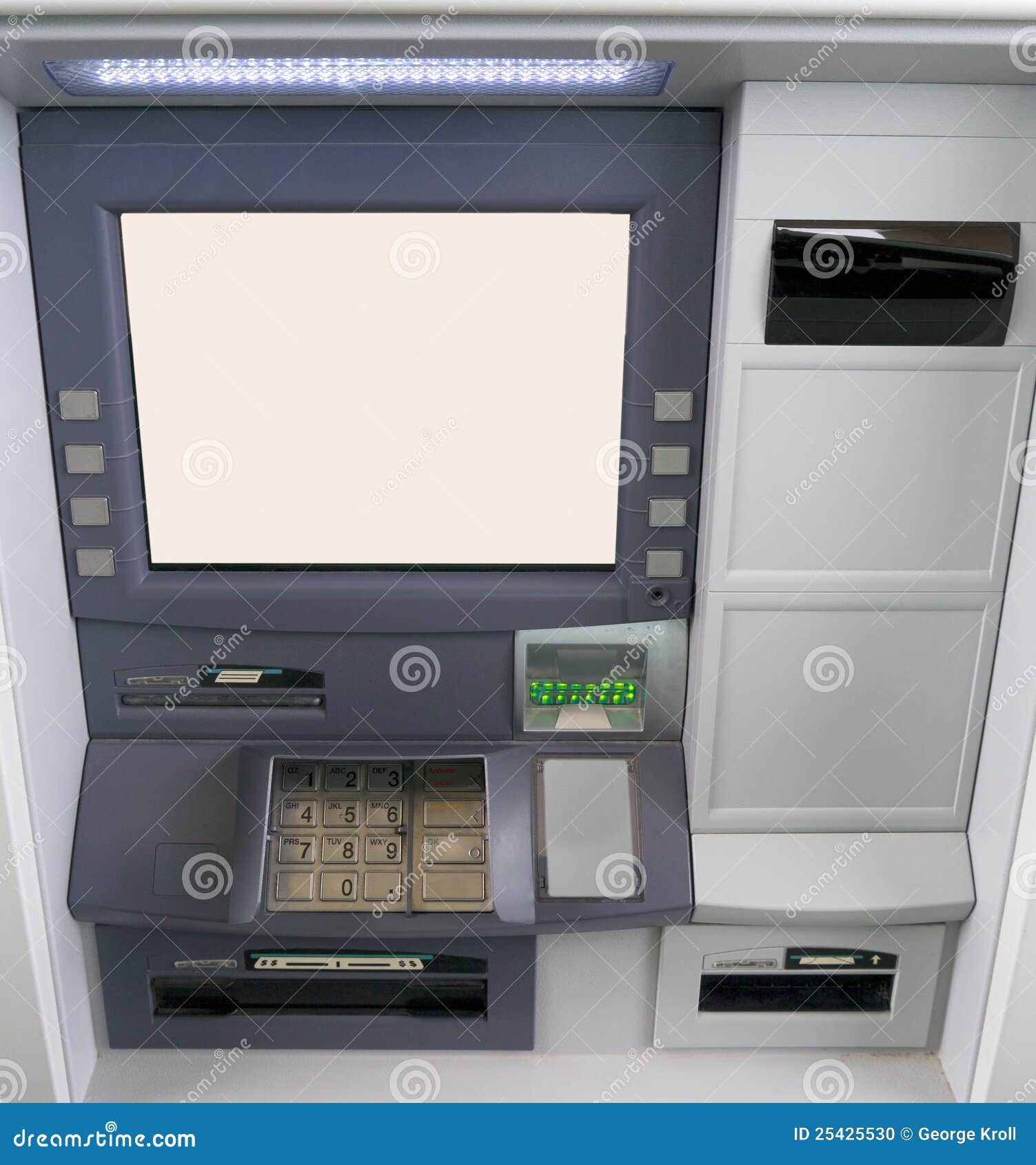 Drive through or Walk in Bank Cash ATM Machine Stock Photo - Image of ...