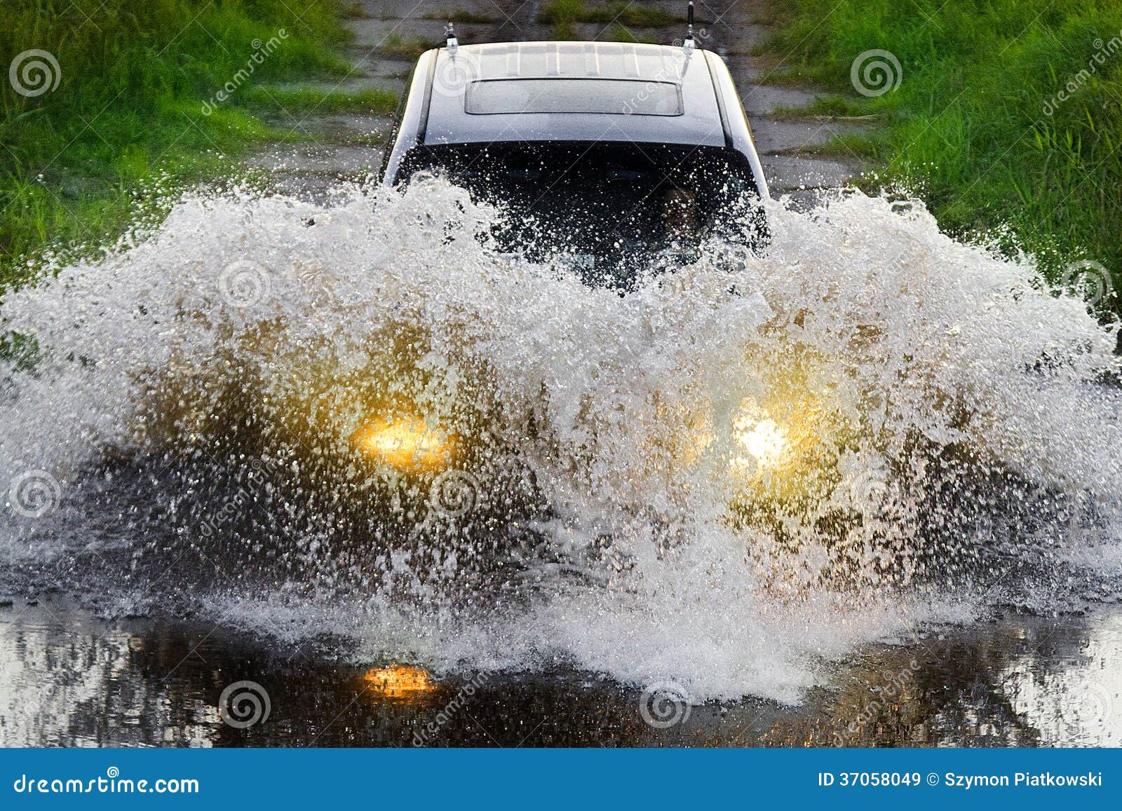 Drive through water stock image. Image of offroad, sport - 37058049