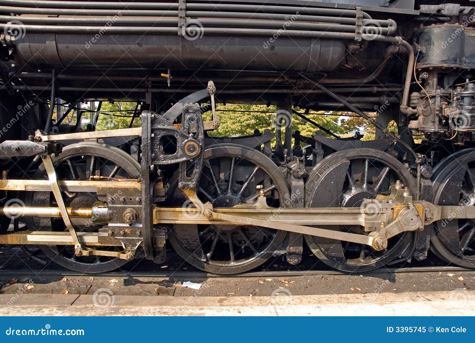 Drive Wheels on Steam Engine Stock Image - Image of wheel, antique: 3395745