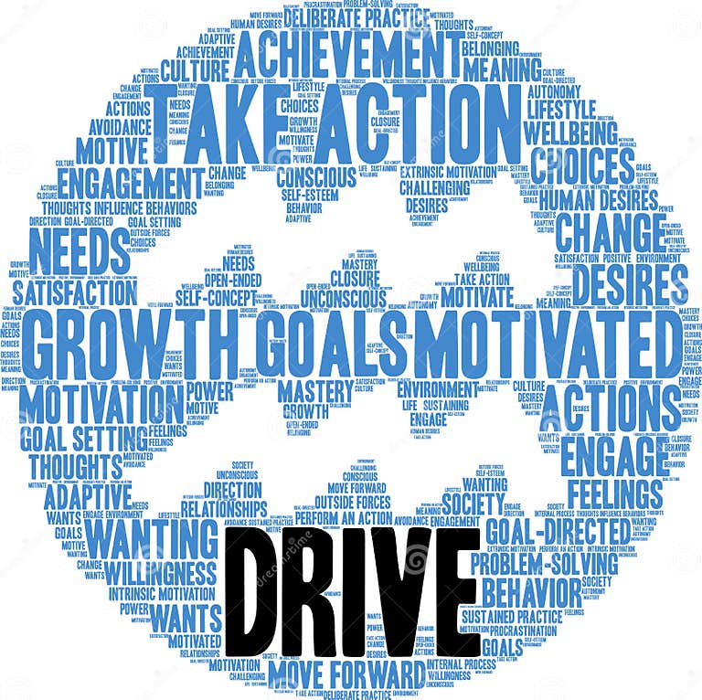 Drive Word Cloud stock vector. Illustration of conscious - 211015384