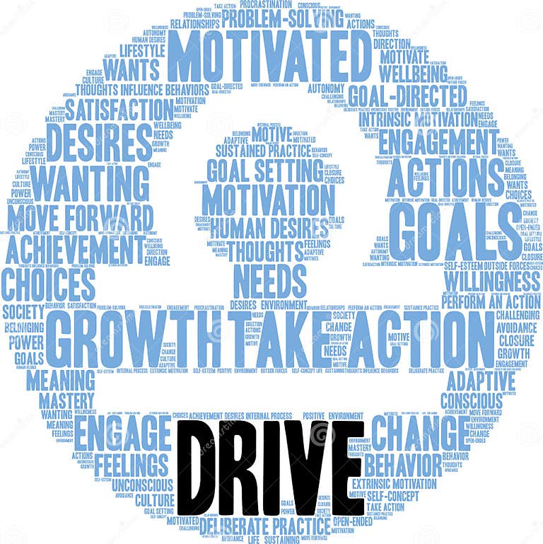 Drive Word Cloud stock vector. Illustration of desires - 211015401