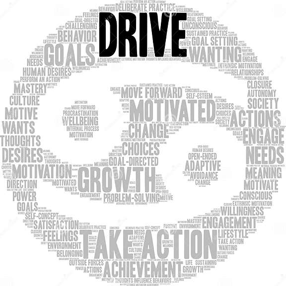 Drive Word Cloud stock vector. Illustration of achievement - 211015413