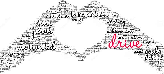 Drive Word Cloud stock vector. Illustration of growth - 211015544