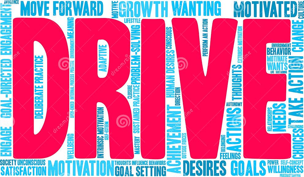 Drive Word Cloud stock vector. Illustration of achievement - 211015578