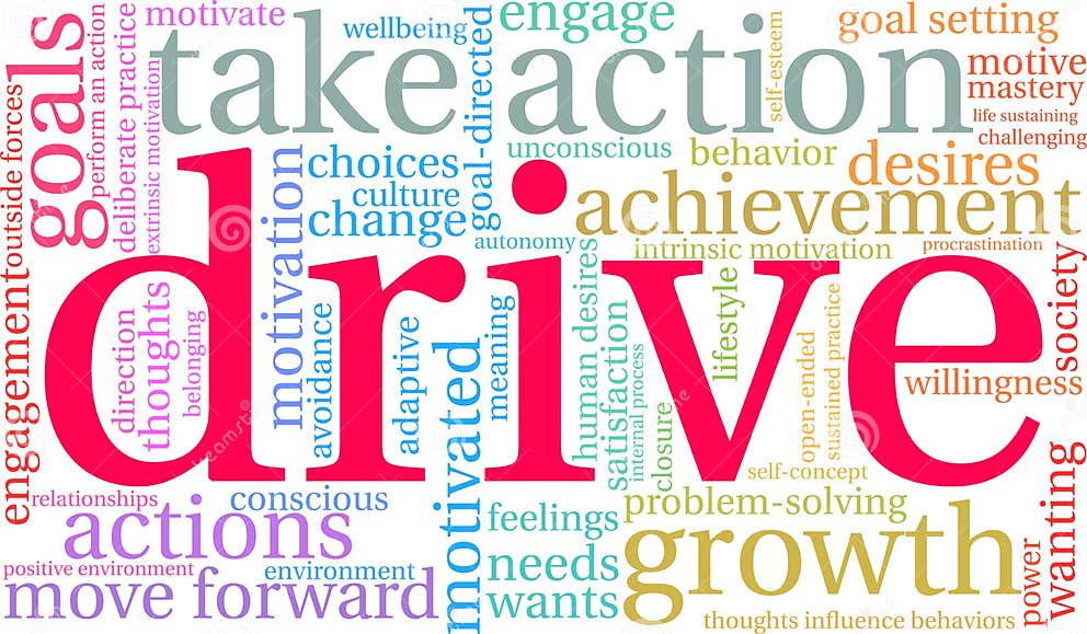 Drive Word Cloud stock vector. Illustration of deliberate - 211015589