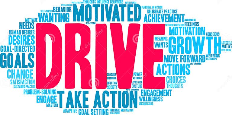 Drive Word Cloud stock vector. Illustration of engagement - 211015603
