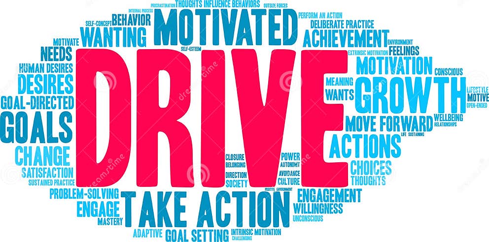 Drive Word Cloud stock vector. Illustration of engagement - 211015603