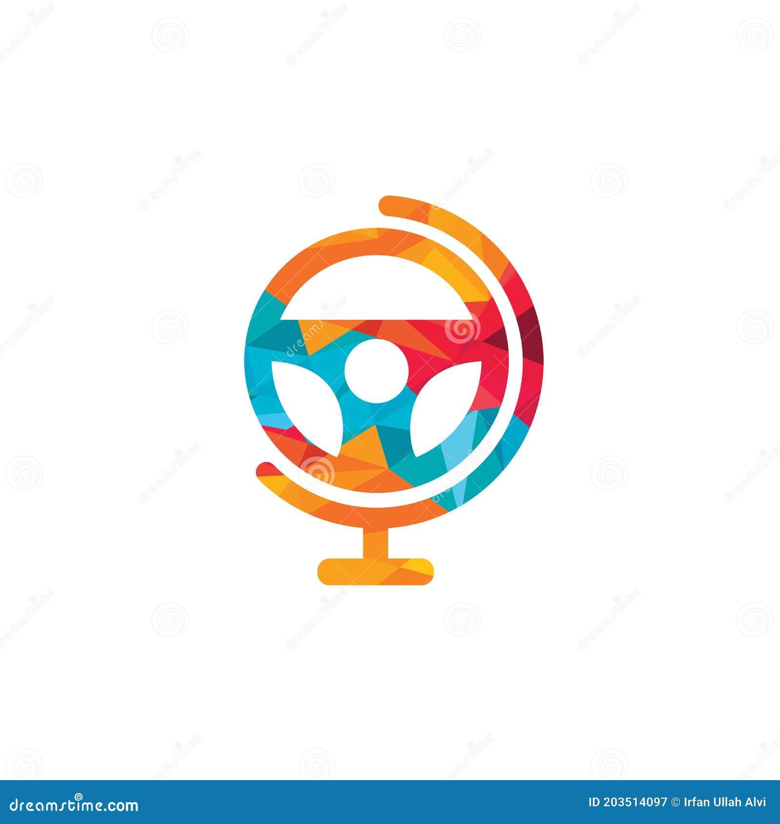 Drive World Vector Logo Design. Stock Vector - Illustration of driver ...