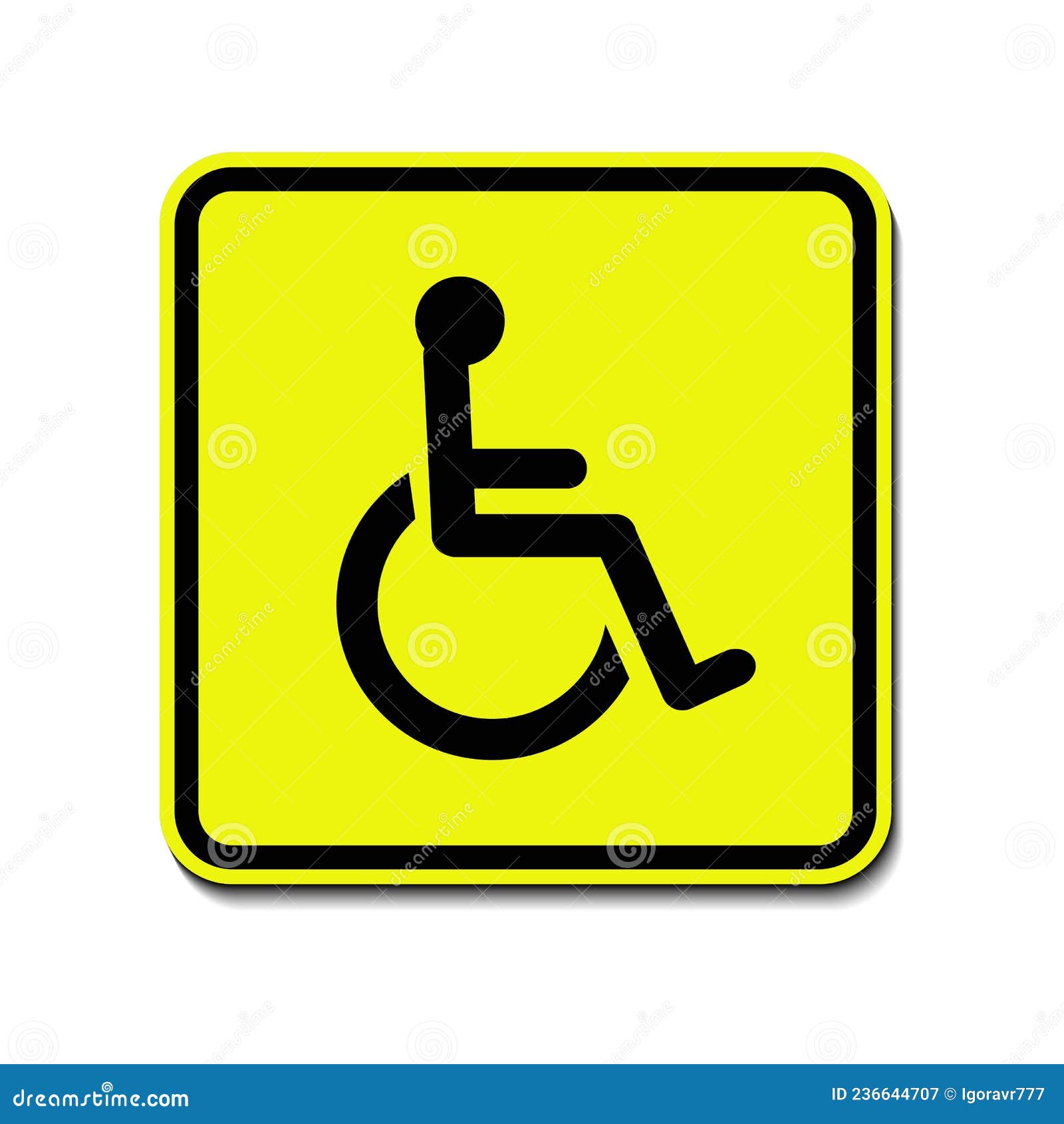Driven Disabled Driver Sign, Disabled Handicapped or Accessibility ...