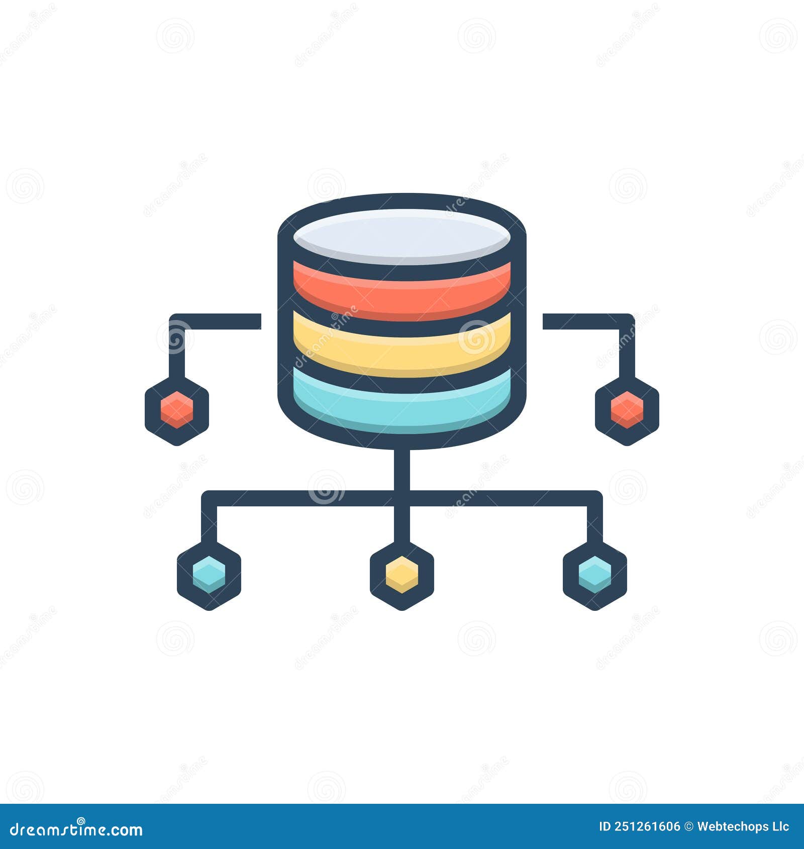 Color Illustration Icon for Driven, Data and Security Stock ...