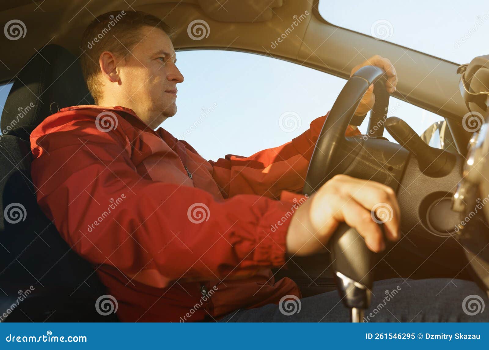 The Driver Activates the Drive Option in the Automatic Transmission ...