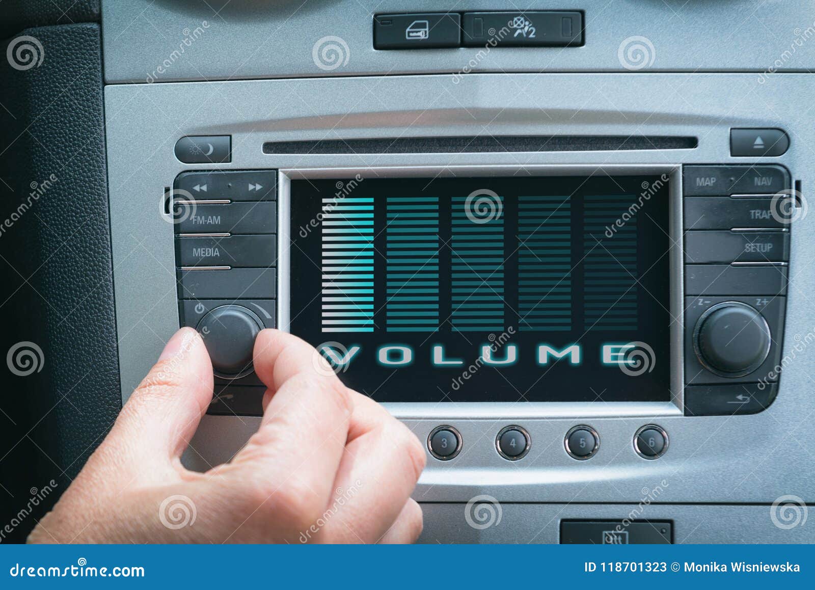 Driver Adjusting Volume in the Car Audio System Stock Image - Image of ... Driver Adjusting Volume in the Car Audio System Stock Image - Image of ...