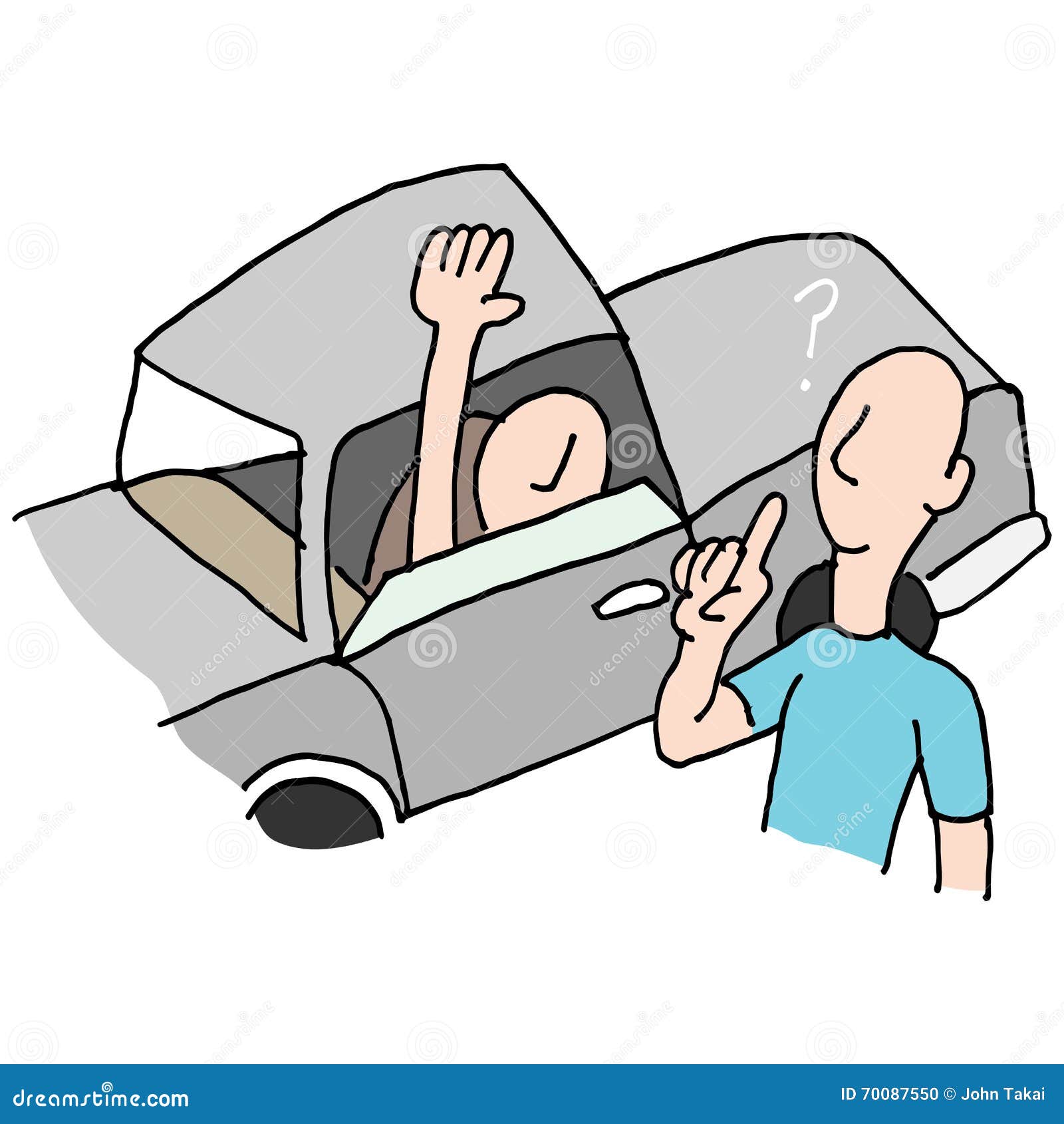 Asking For Directions Stock Image | CartoonDealer.com #22593979