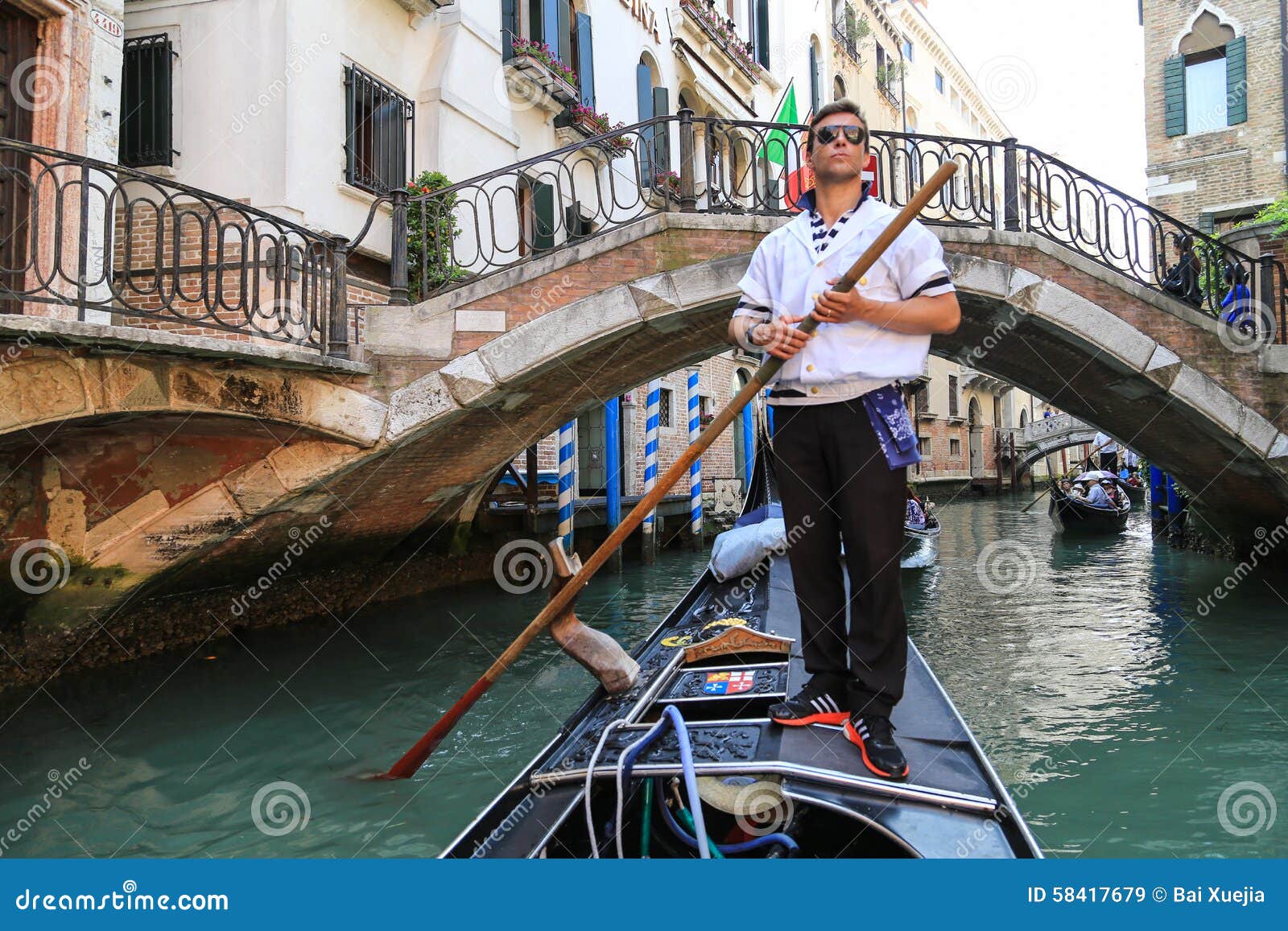 The Driver on the Boat in Venice,italy Editorial Stock Image - Image of ...