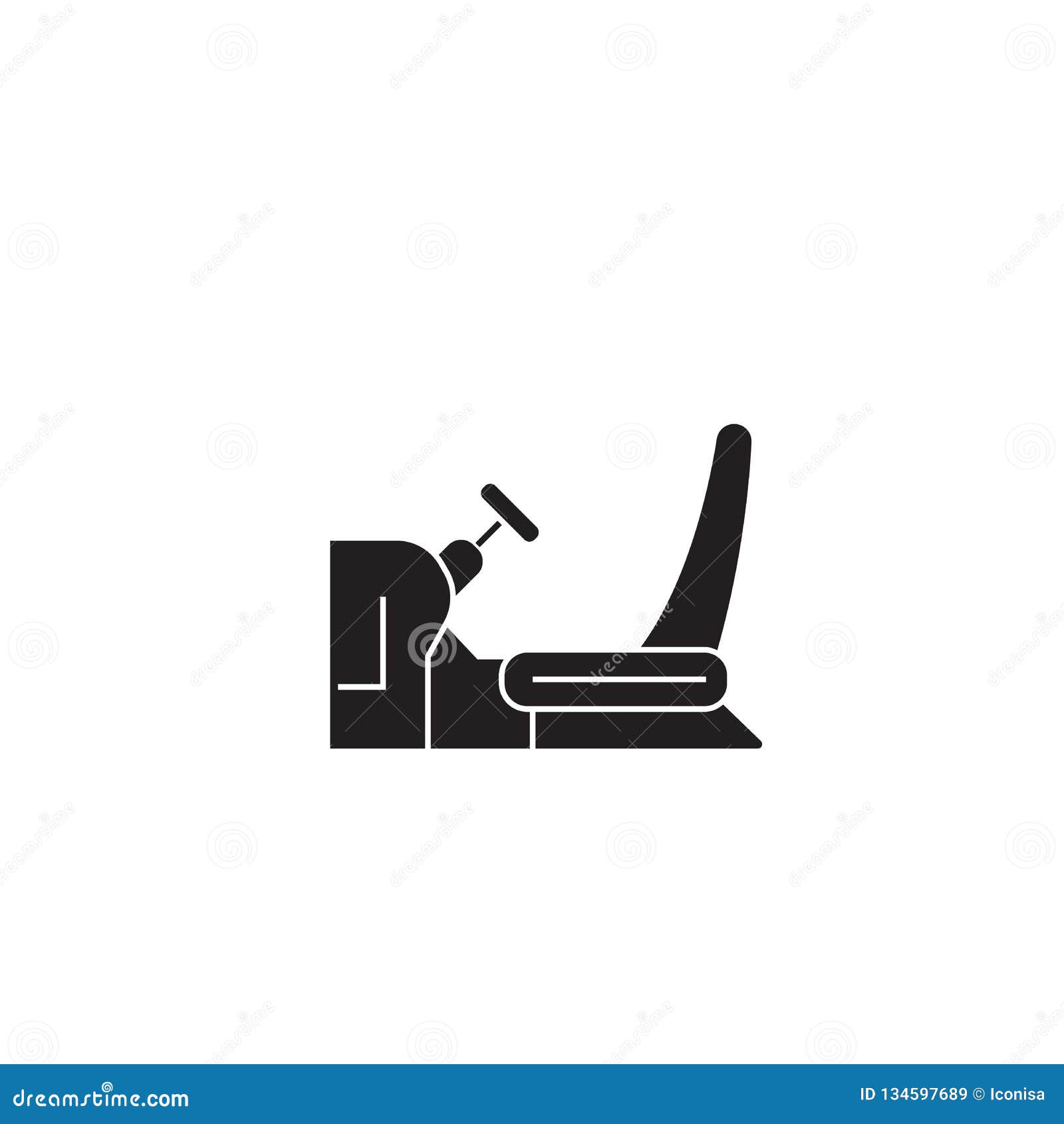Driver Cabin Black Vector Concept Icon. Driver Cabin Flat Illustration ...