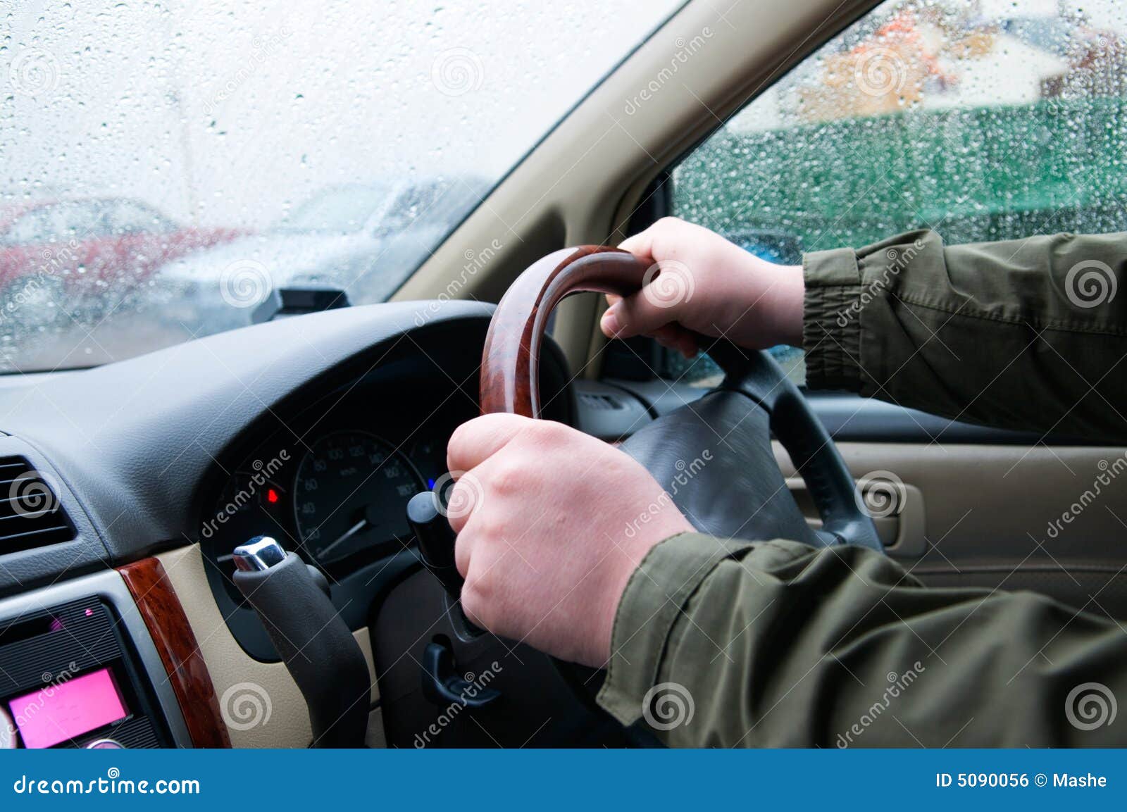 Driver of the car stock photo. Image of auto, motion, inside - 5090056