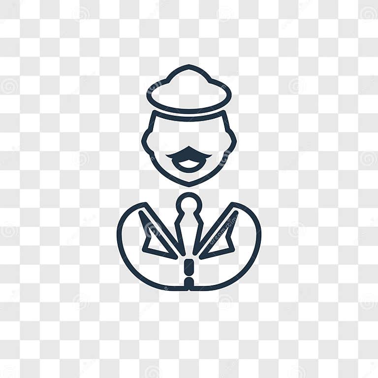 Driver Concept Vector Linear Icon Isolated on Transparent Background ...