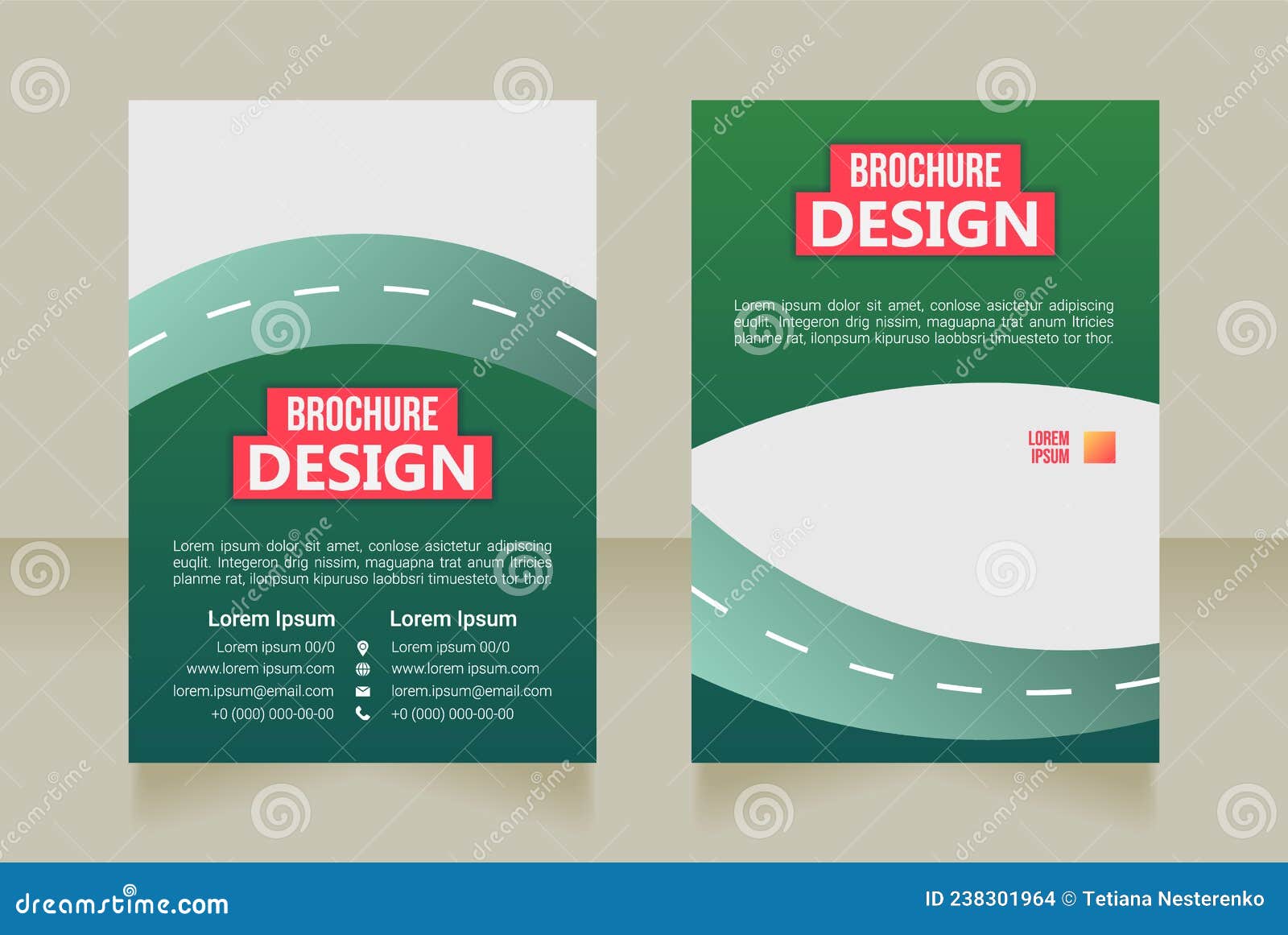 Driver Development Program Blank Brochure Design Stock Vector ...