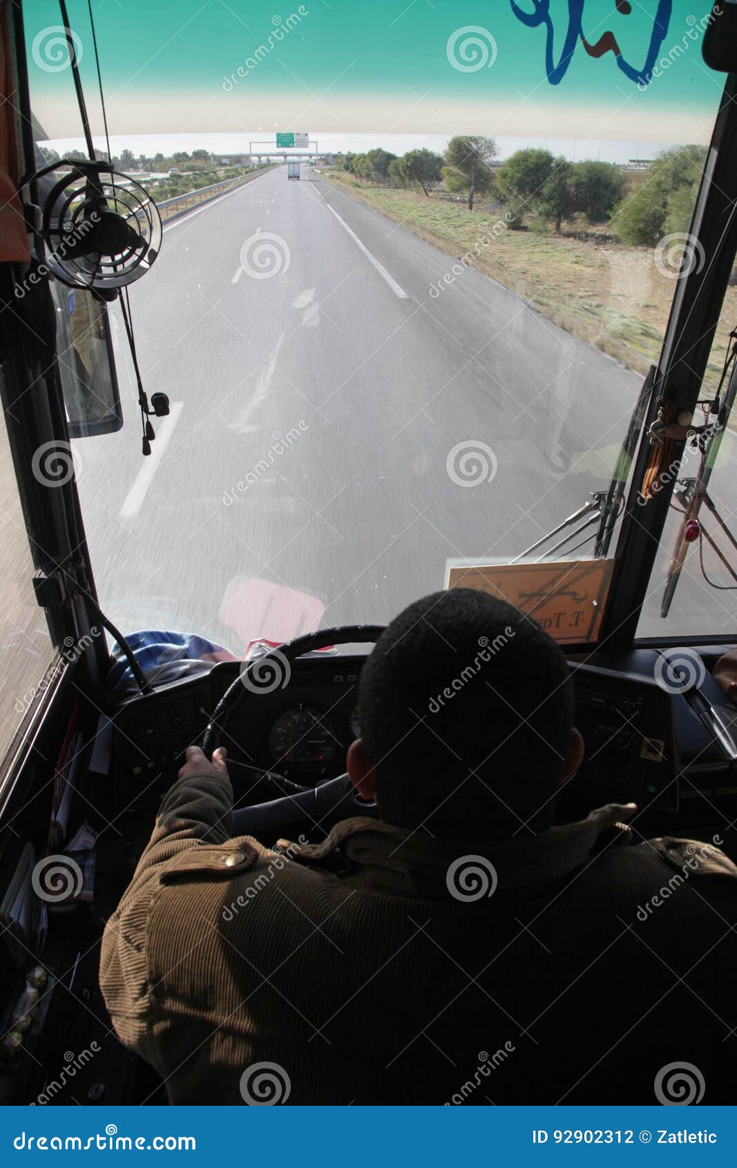 Driver driving bus editorial photography. Image of control - 92902312