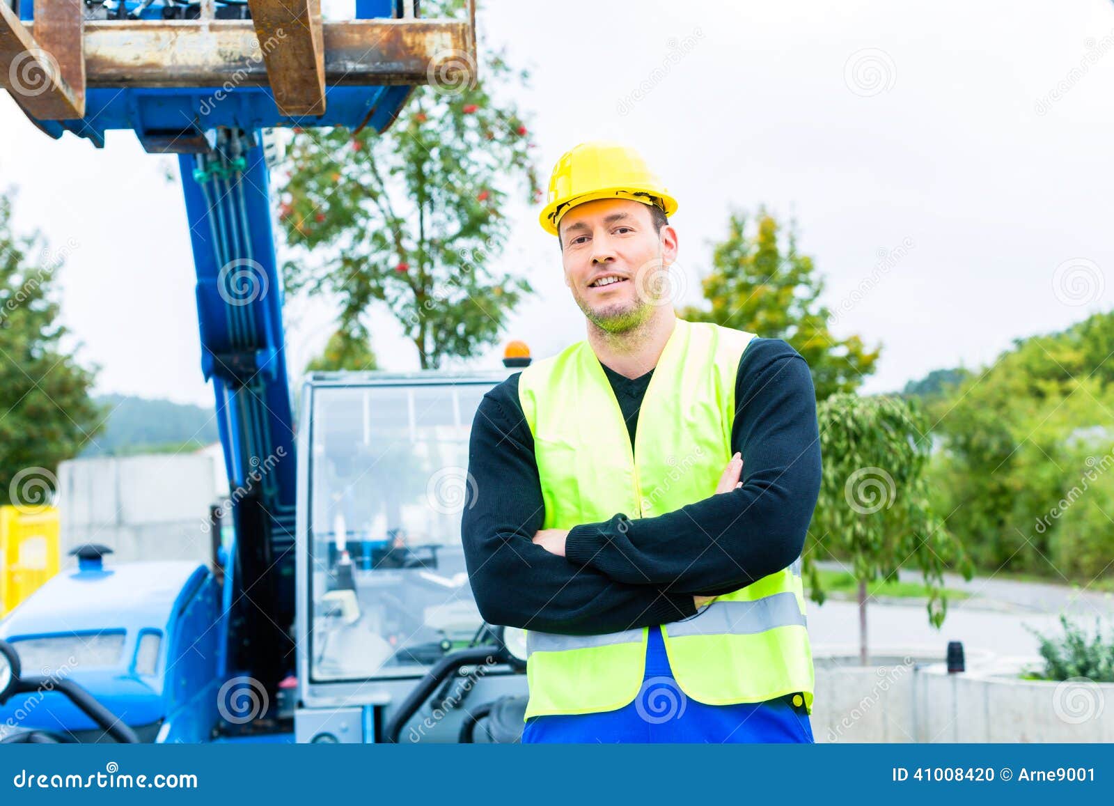 Driver Driving Construction Excavator Stock Photo - Image of excavator ...
