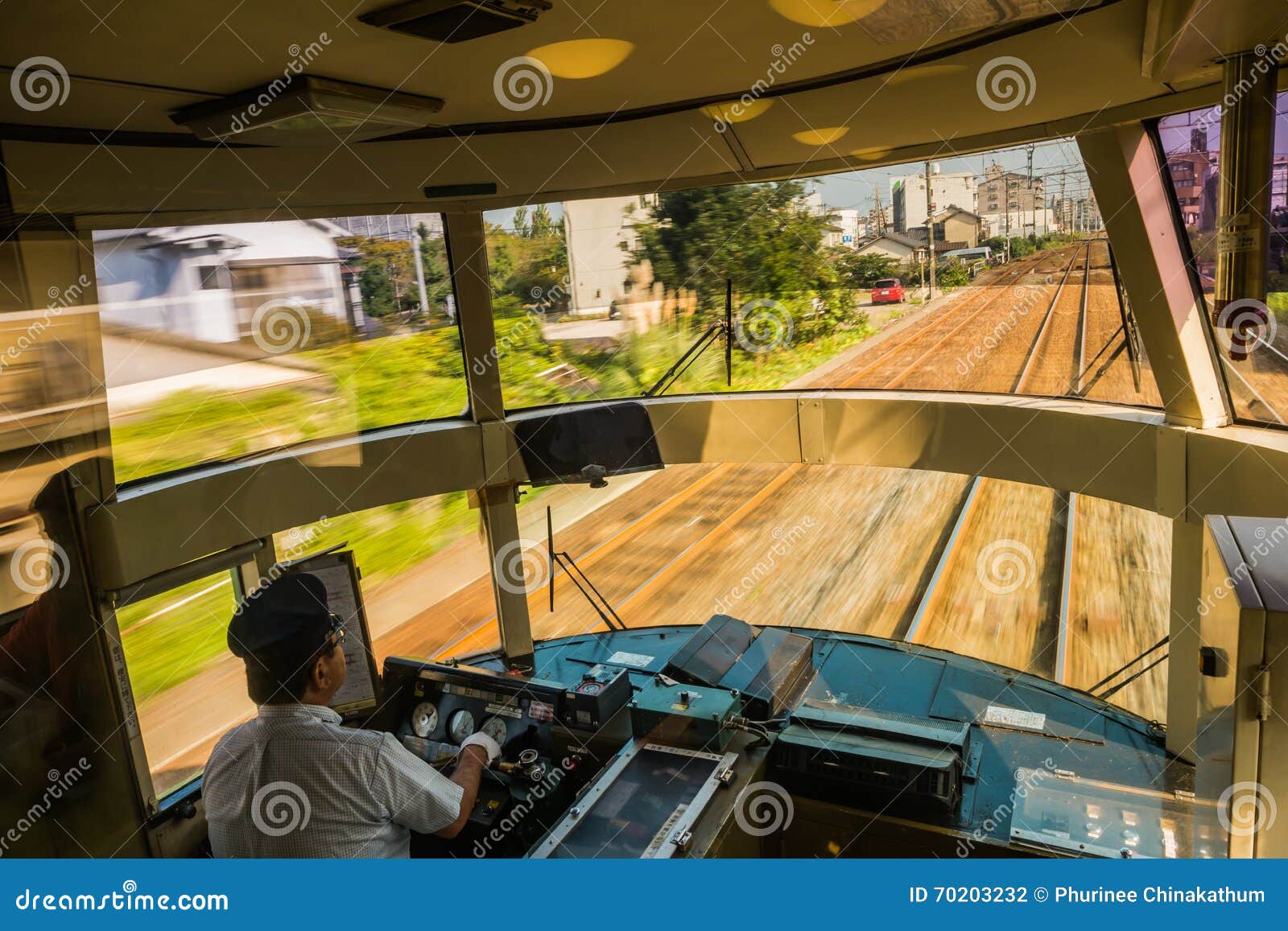 Driver Driving the Express Train Yufuin No Mori Editorial Photography ...