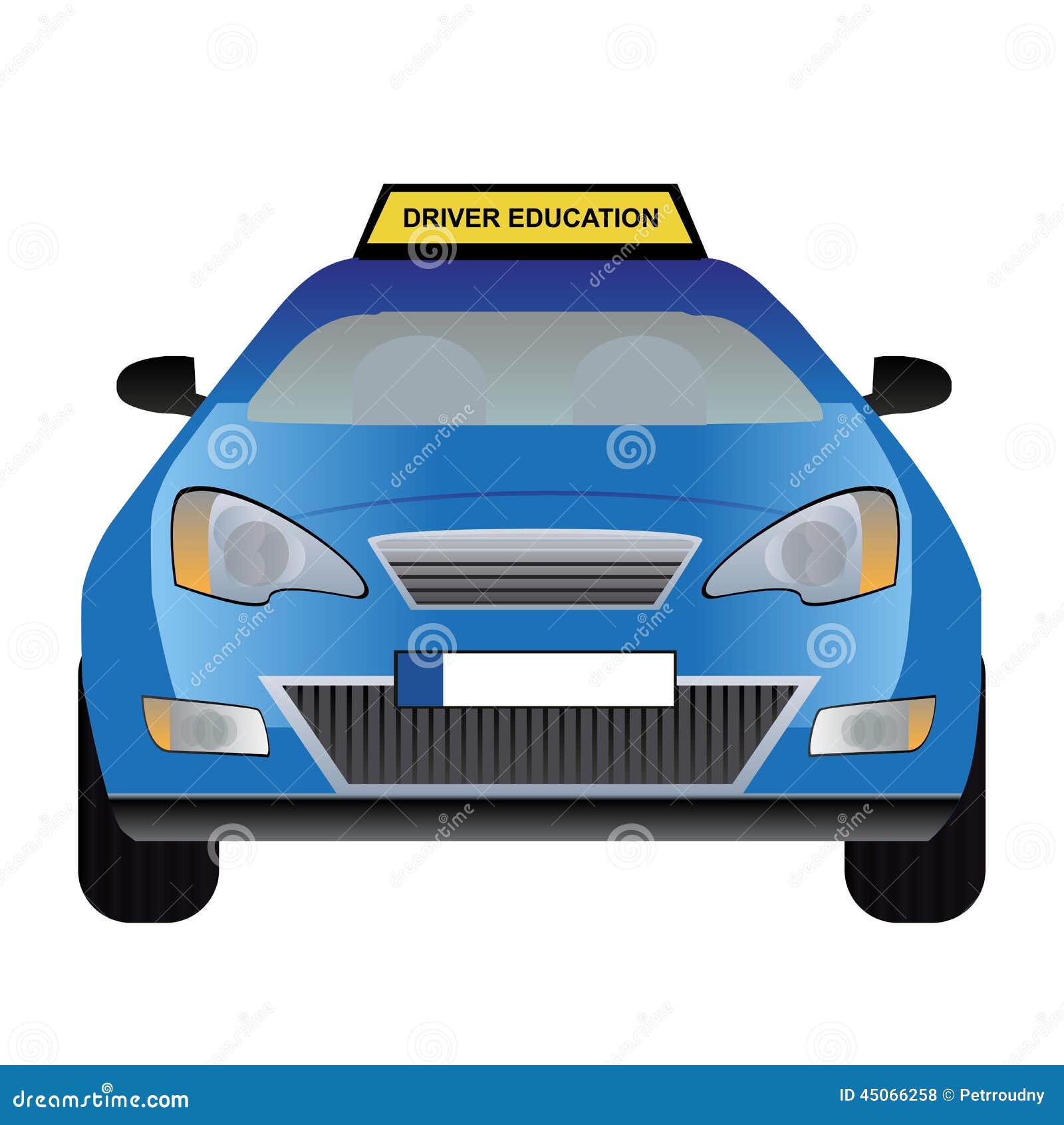 Driver education car stock vector. Illustration of legend - 45066258