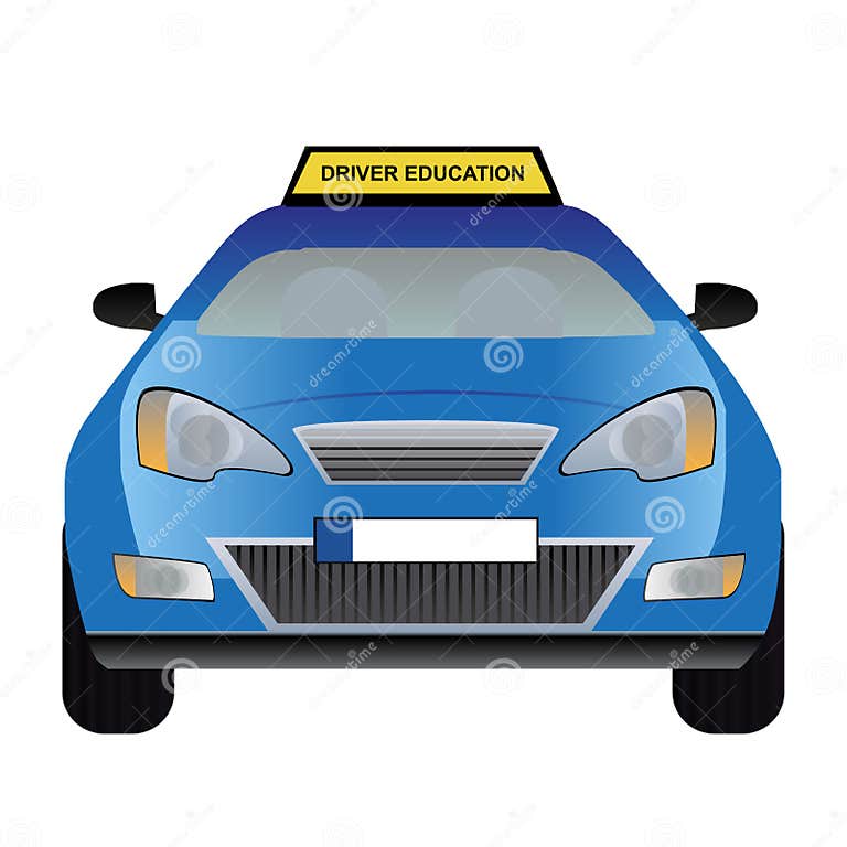 Driver education car stock vector. Illustration of legend - 45066258