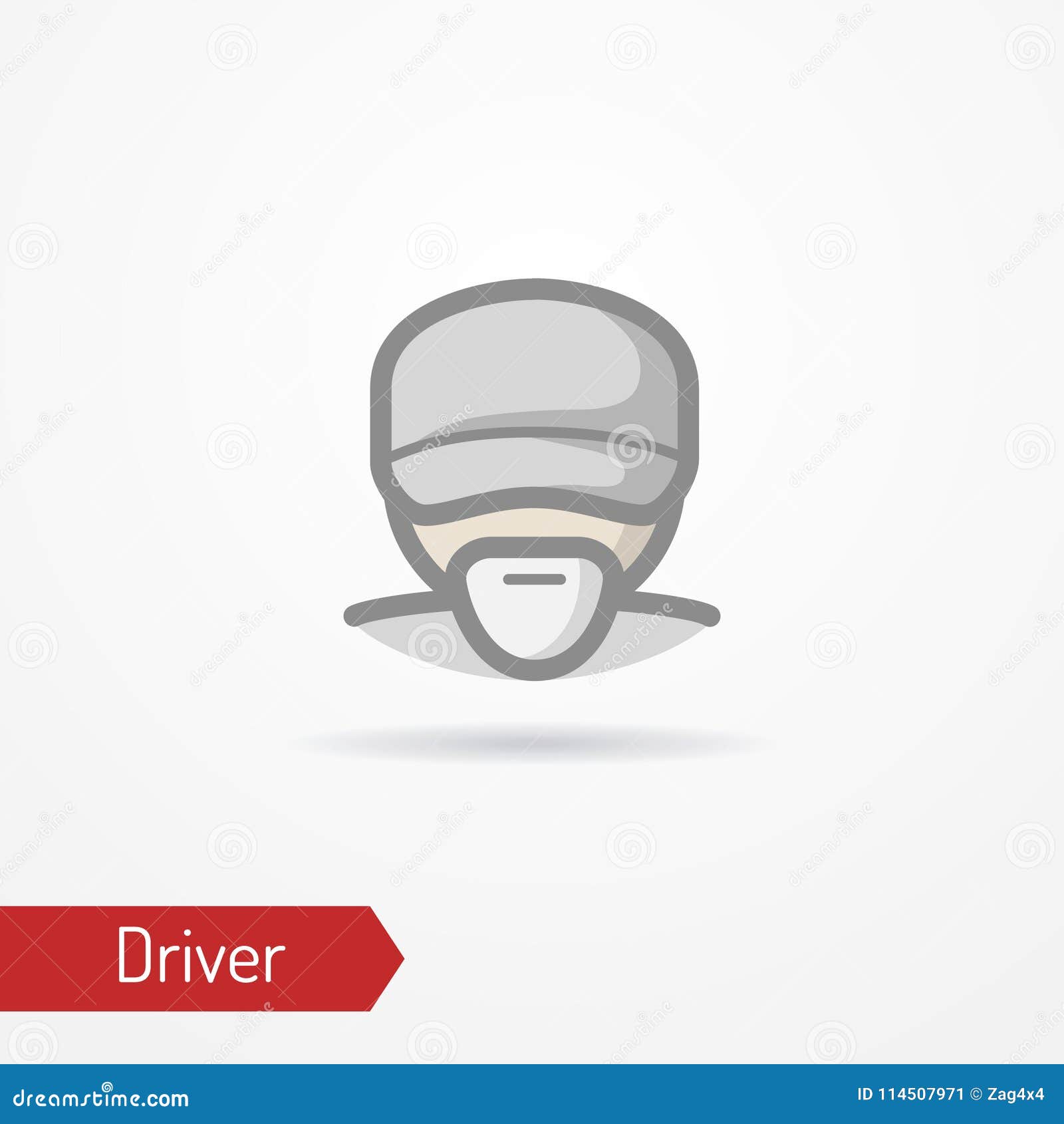 Driver face icon stock illustration. Illustration of container - 114507971