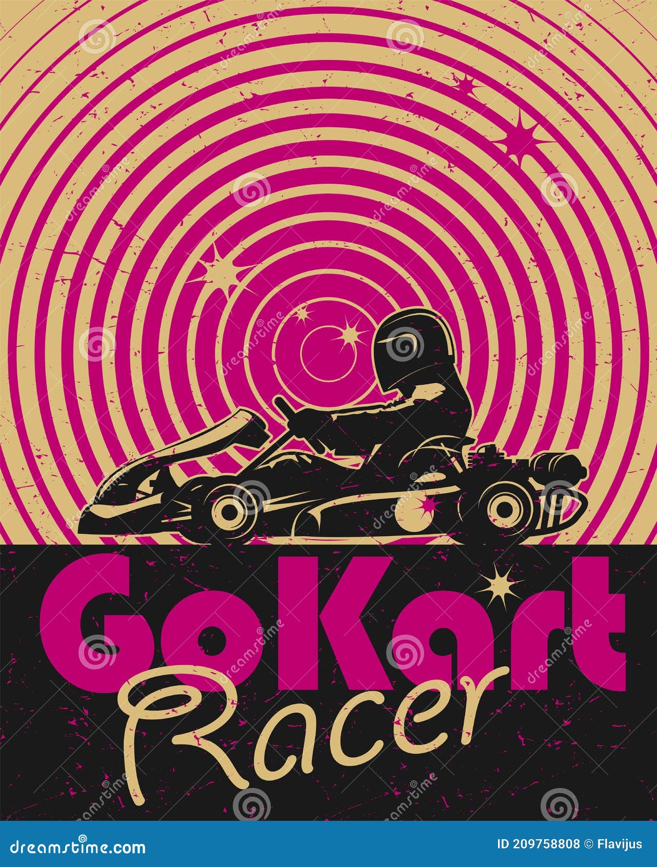 Go-kart Cartoon Vector | CartoonDealer.com #25634941