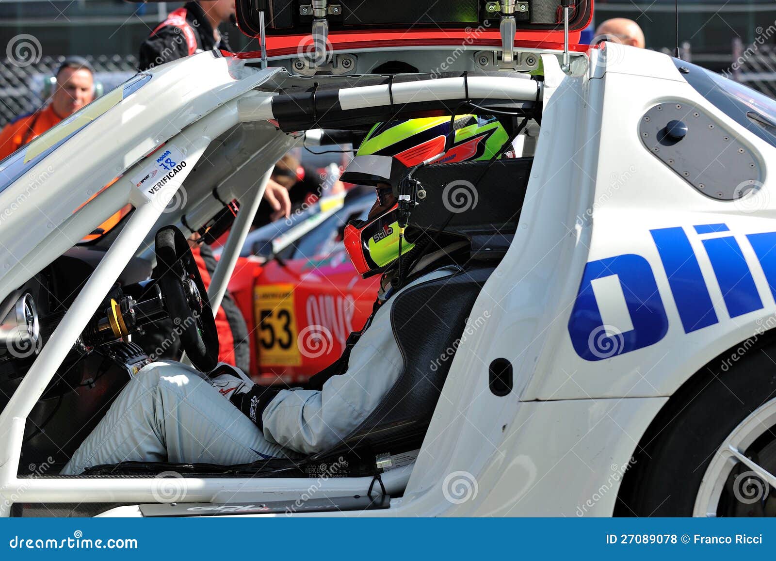 Driver in GT Car Championship in Monza Race Track Editorial Stock Photo ...