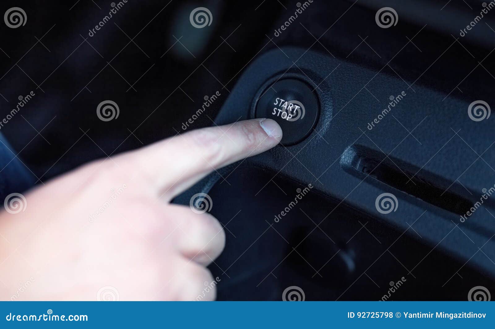 Driver Hand Pushes Engine Start Stop Button. Stock Photo - Image of ... Driver Hand Pushes Engine Start Stop Button. Stock Photo - Image of ...