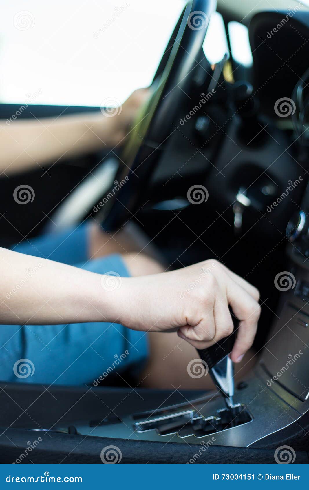 Driver Hand Shifting The Gear Stick Stock Image Image Of Fast Move 73004151