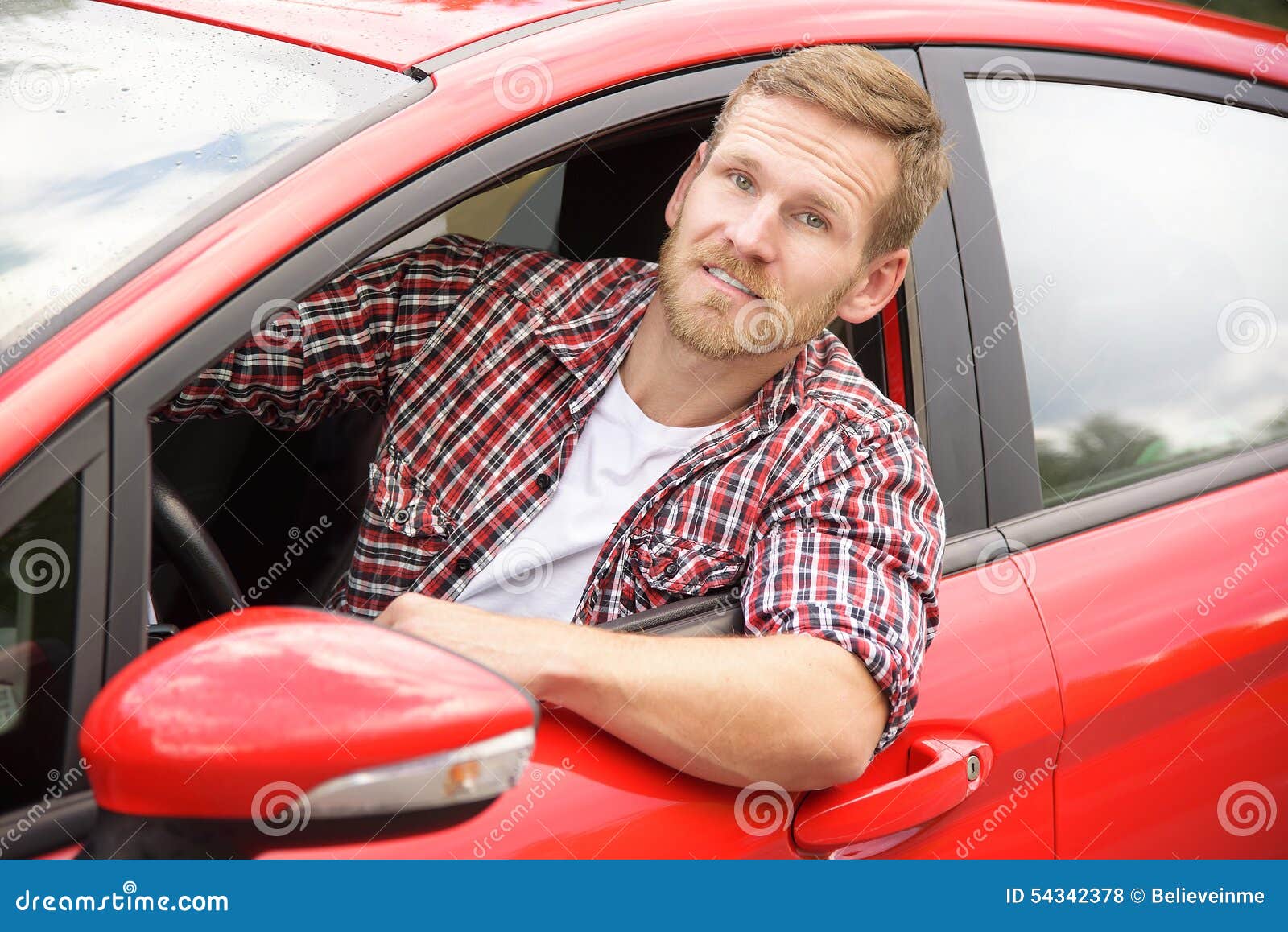 Driver stock photo. Image of positive, closeup, automobile - 54342378