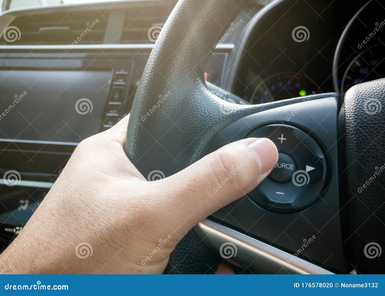 Multi-controller on Steering Wheel Stock Photo - Image of comfort ...
