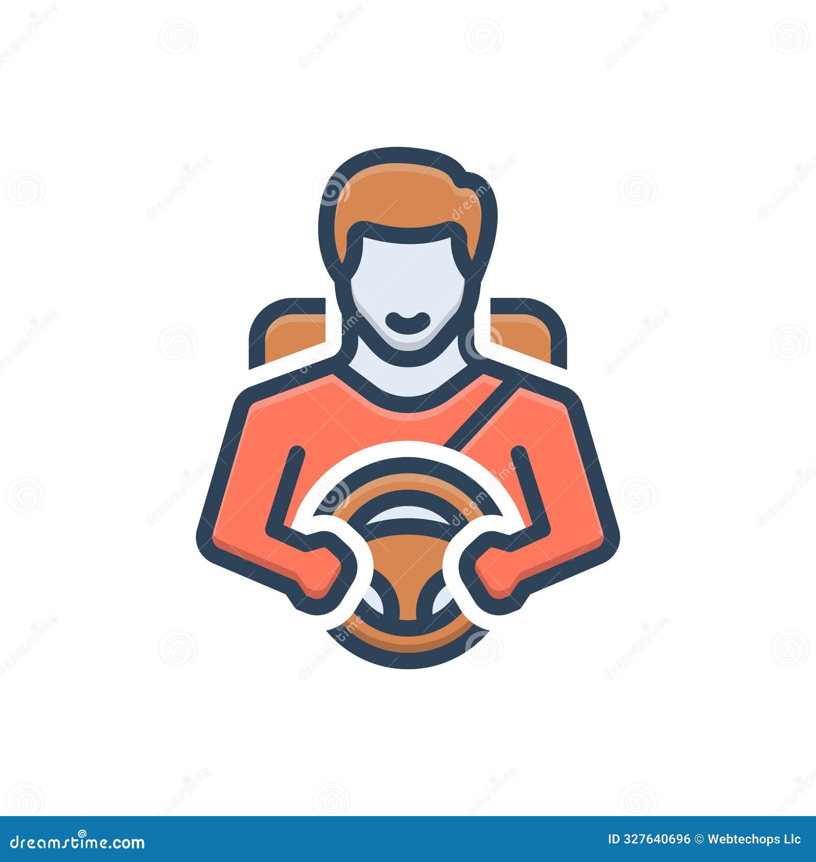 Color Illustration Icon for Driver, Initiator and Wheel Stock ...
