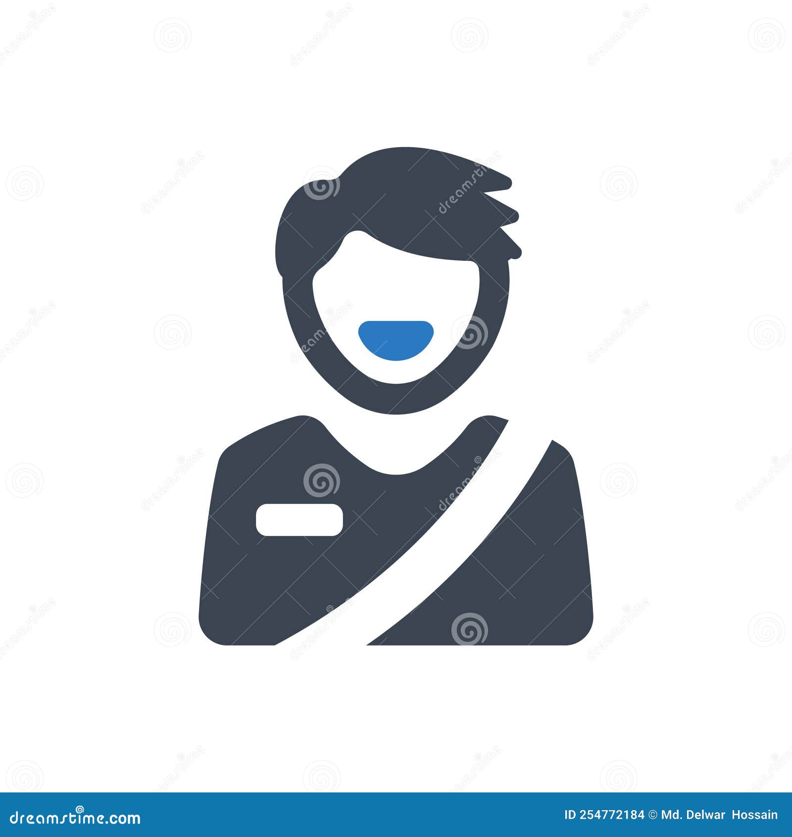 Driver icon stock vector. Illustration of steering, injure - 254772184